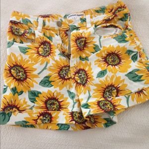 American Apparel | Shorts | New American Apparel Sunflower Shorts Size ...