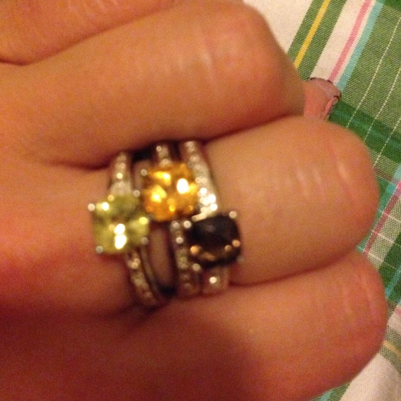 QVC | Jewelry | Stackable Ring Set | Poshmark