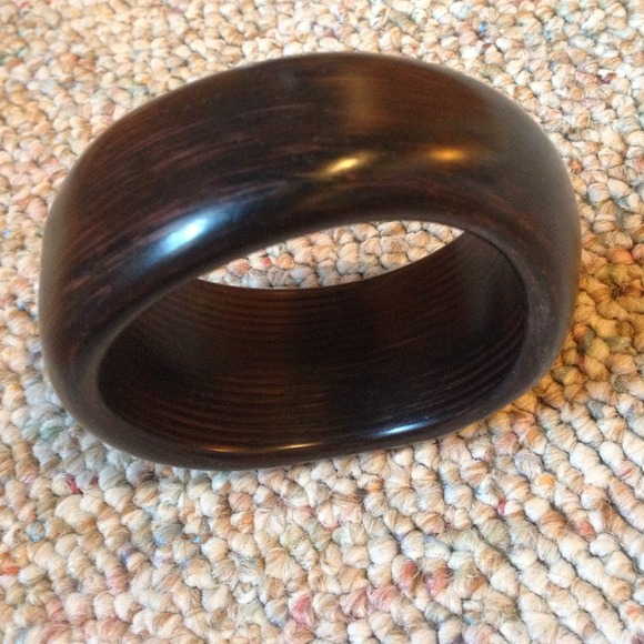 Accessories | Brown Wood Bangle | Poshmark