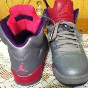 27% off Jordan Shoes - valentine retro 5s. from Heaven's closet on Poshmark