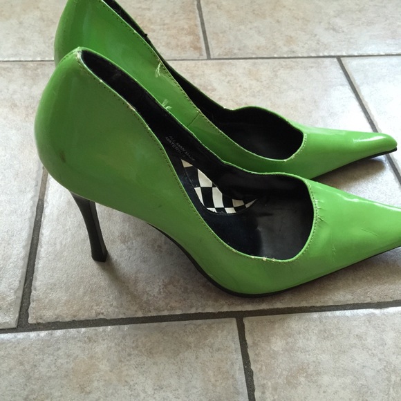 Miss Me | Shoes | Neon Green Pumps | Poshmark