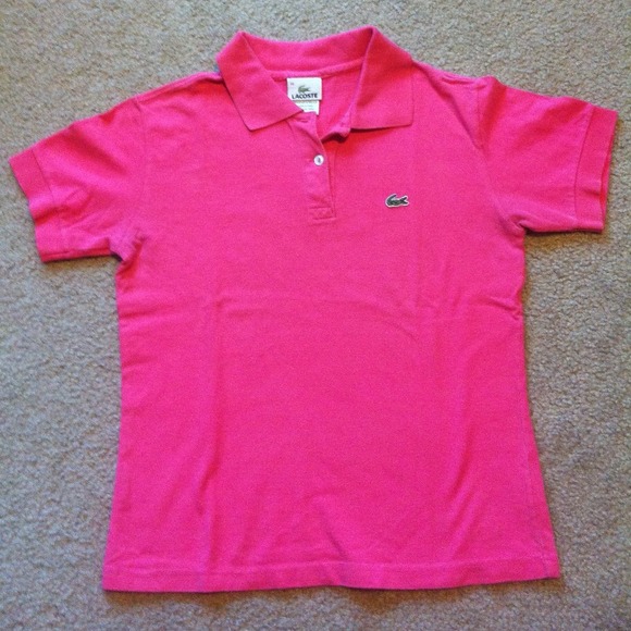 Lacoste | Tops | Lacoste Pink Polo Shirt | Poshmark