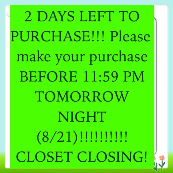 Other | Only 2 Days Left | Poshmark