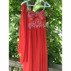 Dresses | Sunset Orange Prom Dress | Poshmark