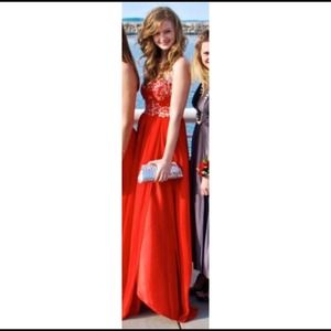 Dresses | Sunset Orange Prom Dress | Poshmark