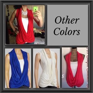 Tops | Blue Draped Laceback Top | Poshmark
