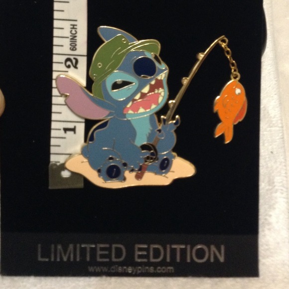 Disney | Other | Disney Stitch Fishing Pin Limited Edition | Poshmark