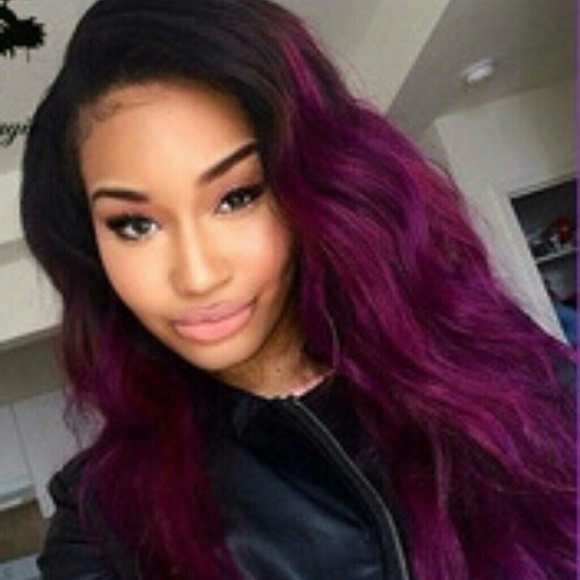 Accessories | Beautiful Remy Purple Full Lace Wig 1618 Inches | Poshmark