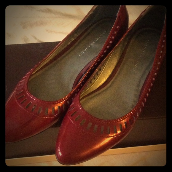 Bandolino | Shoes | Red Patent Flats | Poshmark