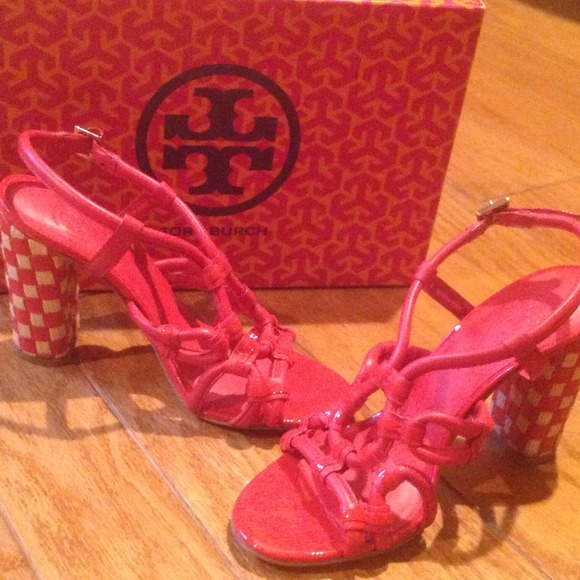 Tory Burch | Shoes | Tory Burch Red Volcano Sandal | Poshmark