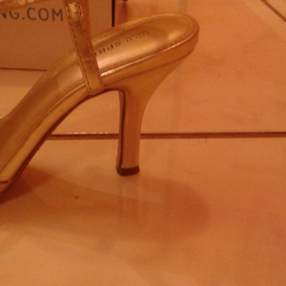 Shoes | Gold 3 Inch High Heels | Poshmark