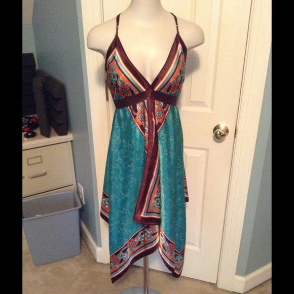 Dresses | Vibrant Flowy Beach Dress | Poshmark