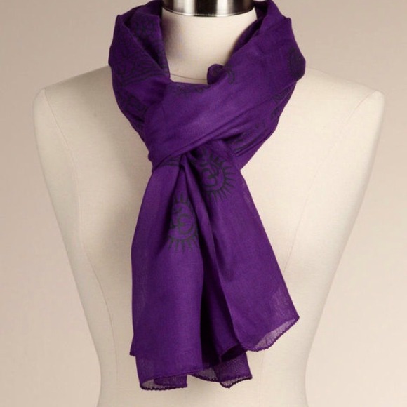 Accessories | India Boho Meditation Prayer Shawl Scarf Purple | Poshmark