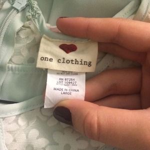one clothing | Dresses | One Clothing Mint Dress Size Large | Poshmark