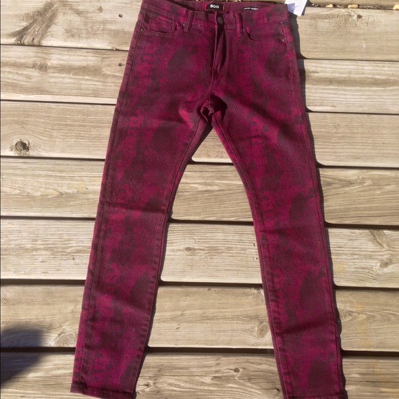 Urban Outfitters | Jeans | Bdg Cigarette Highrise Jean Beet Red Snake ...