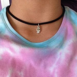 handmade - Clear hamsa hand tattoo choker from 🔮👽mya's closet on Poshmark