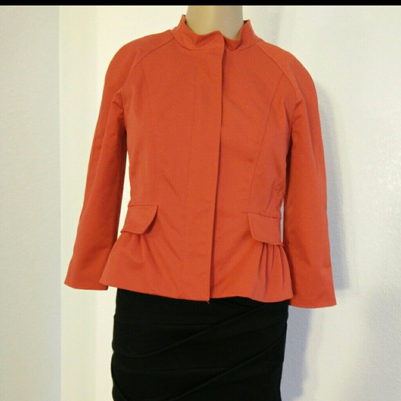 Kenneth Cole | Jackets & Coats | Kenneth Cole Coral Red Jacket 34 ...