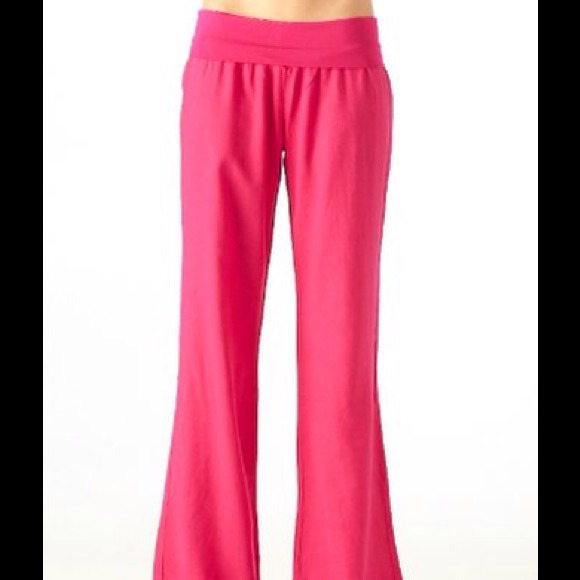 Pants & Jumpsuits | New Fuschia Linen Foldover Pants | Poshmark