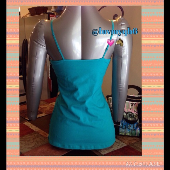 Mossimo Supply Co. | Tops | Tealturquoise Cami Wbuilt In Shelf Bra ...