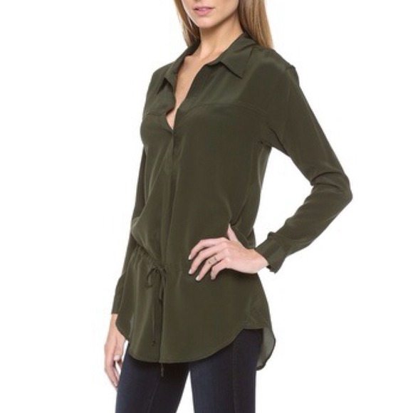 Rory Beca | Tops | Rory Beca Grace Silk Drawstring Tunic Xs | Poshmark