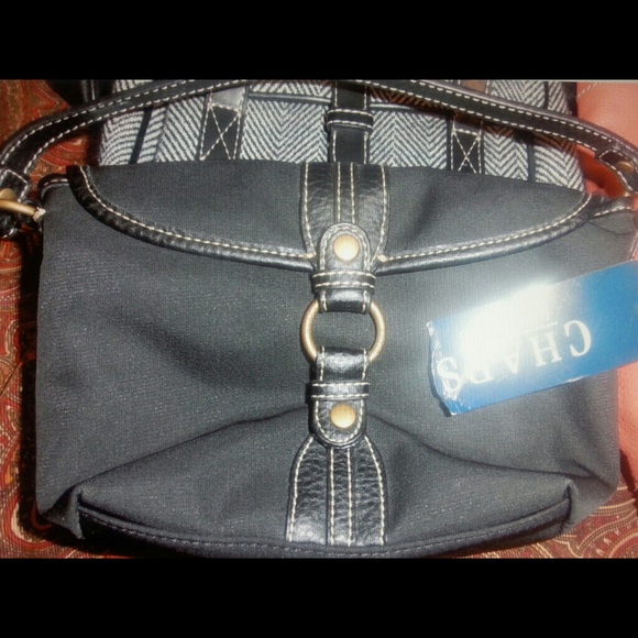 Chaps | Bags | Black Chaps Handbag | Poshmark