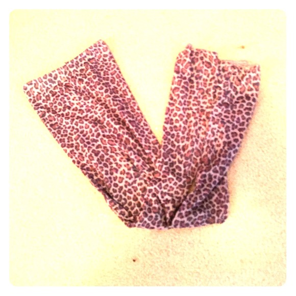 Other | Leopard Print Footless Tights | Poshmark