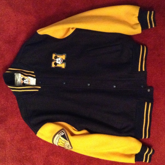 Disney | Jackets & Coats | Mickey Mouse Authentic Disney Letterman ...