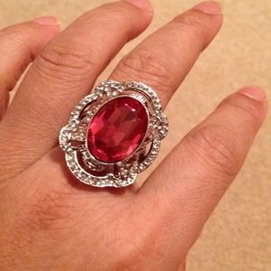 Jewelry | Big Red Ring Finger | Poshmark
