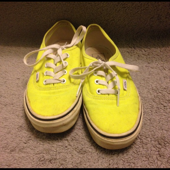 Vans | Shoes | Fluorescent Yellow Vans | Poshmark