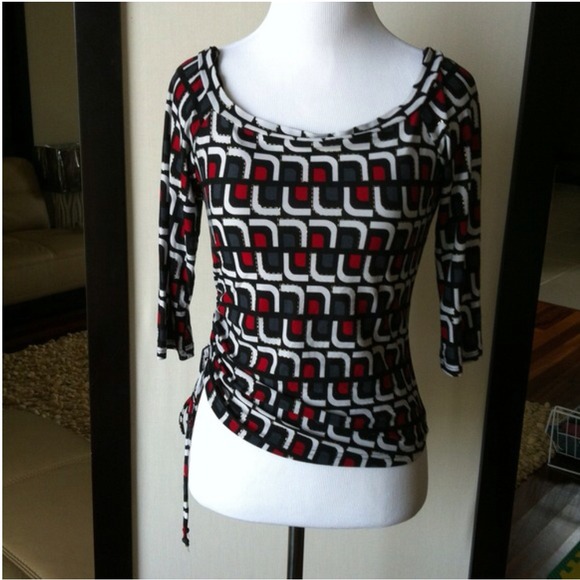 Tops Body Hugging Geometric Top Poshmark