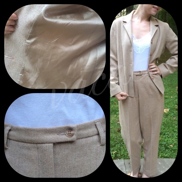 Pendleton | Pants & Jumpsuits | Pendleton Camel Wool Pant Suit | Poshmark