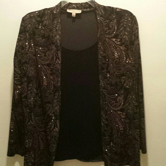 Notations | Tops | Cardigan Tank Combo | Poshmark