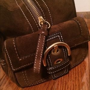 Coach | Bags | New Coach Brown Suede Bag | Poshmark