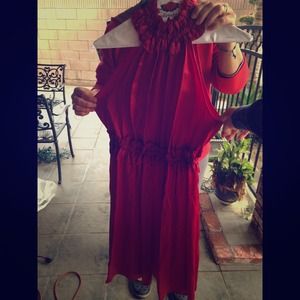 Max Studio Specialty Products | Dresses | Red Silk Dress | Poshmark