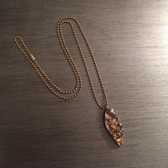 Jewelry | Love Tatum Gold Nugget Necklace With 22 Chain | Poshmark