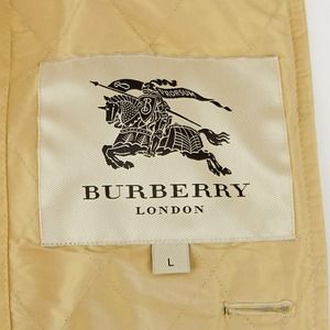 Burberry | Jackets & Coats | Burberry London Gold Quilted Bretley ...