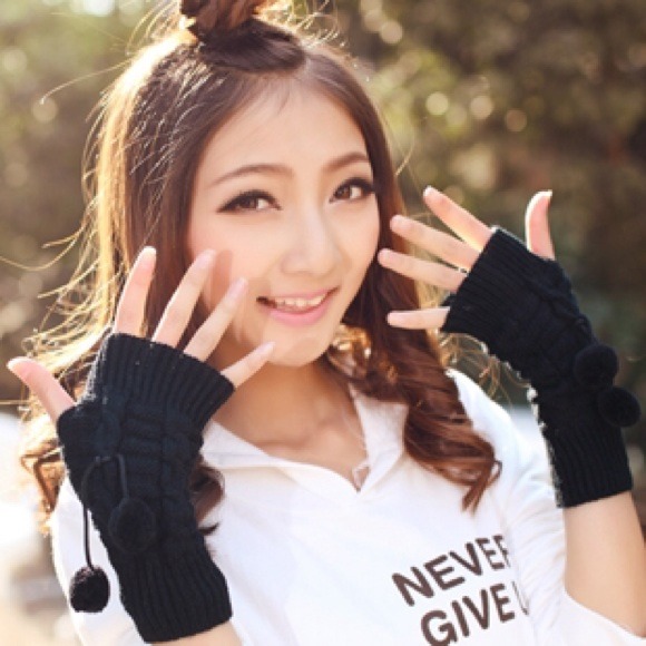 Accessories | Open Finger Mittens Red | Poshmark