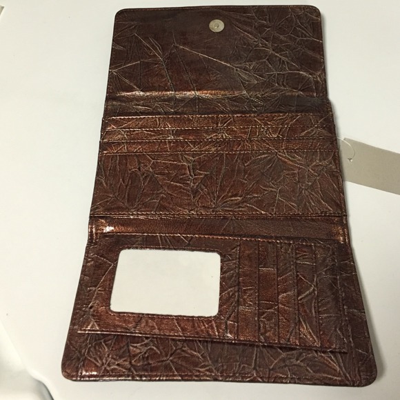 Avon | Bags | Dark Brown Wallet With Cross Detail | Poshmark