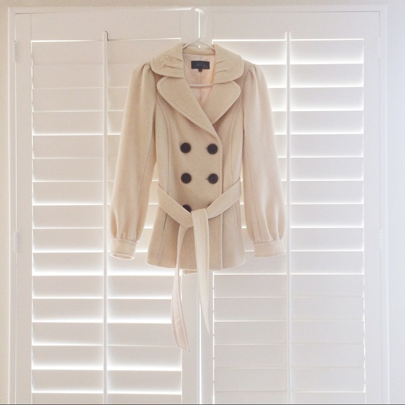 G2000 | Jackets & Coats | G200 Cream Winter Peacoat | Poshmark