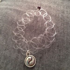 Jewelry | Clear Mini Yin Yang Tattoo Choker Bracelet | Poshmark