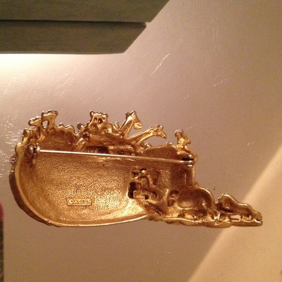 AJC | Jewelry | Vintage Brooch Signed Ajc Noahs Ark Brooch | Poshmark