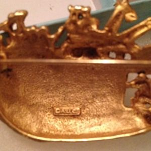 AJC | Jewelry | Vintage Brooch Signed Ajc Noahs Ark Brooch | Poshmark