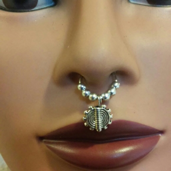 Exotic Linx | Jewelry | Non Pierced Silver Shield Septum Ring | Poshmark