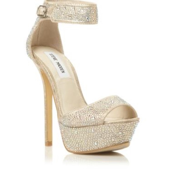 22% off Steve Madden Shoes - STEVE MADDEN RHINESTONE PEEPTOE HEELS from ...