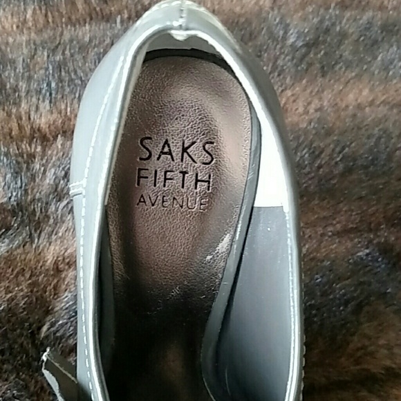 Saks Shoes Saks Fifth Ave Peep Toe Booties Poshmark