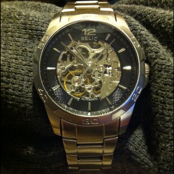 Relic | Accessories | Relic Mens Skeleton Watch | Poshmark