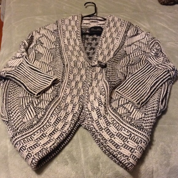Zara | Sweaters | Zara Jacquard Wrap Around Cardigan | Poshmark