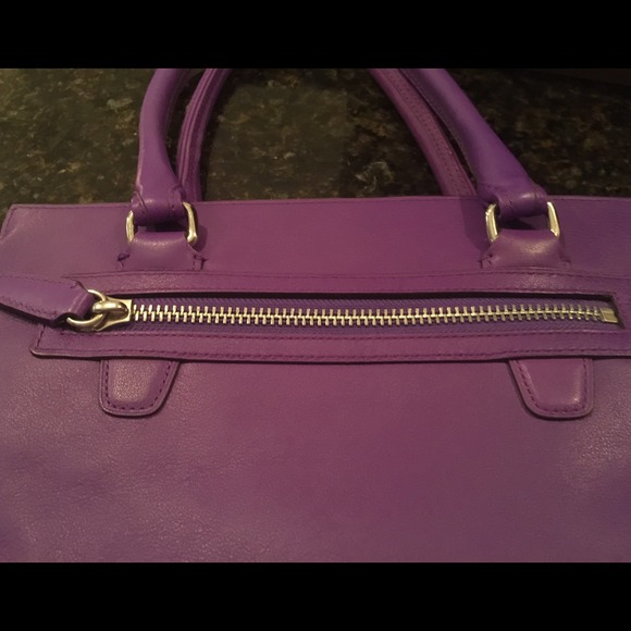 Coach | Bags | Coach Leather Legacy Purple Tote Handbag Purse | Poshmark