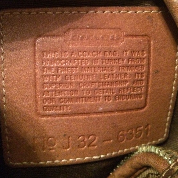 Coach | Bags | Authentic Coach Mini Tan Leather C Pattern | Poshmark