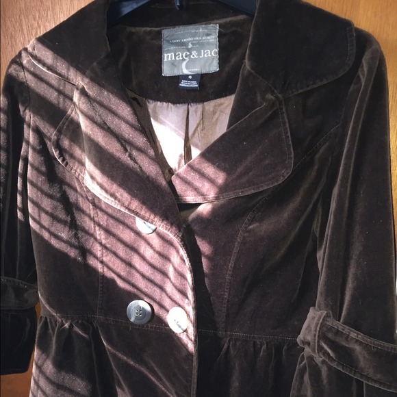 mac & jac | Jackets & Coats | Mac Jac Brown Velvet Short Jacket | Poshmark